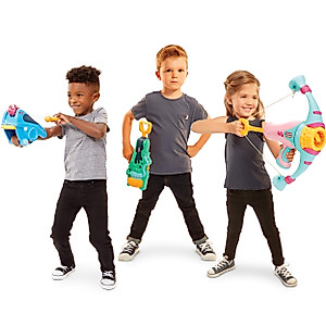 Little Tikes Mighty Blasters Power Bow Pink Toy Blaster with 4 Soft Power Pods for Kids Ages 3 Years and Up