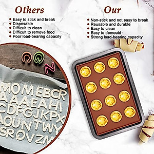 6PCS Silicone Dehydrator Sheets with Edge, Anglecai 12.2 x 10.2 Inch Silicone Dehydrator Mats Compatible with Cosori CP267-FD, Nonstick Dehydrator Trays Liner for Fruits Meat Vegetables