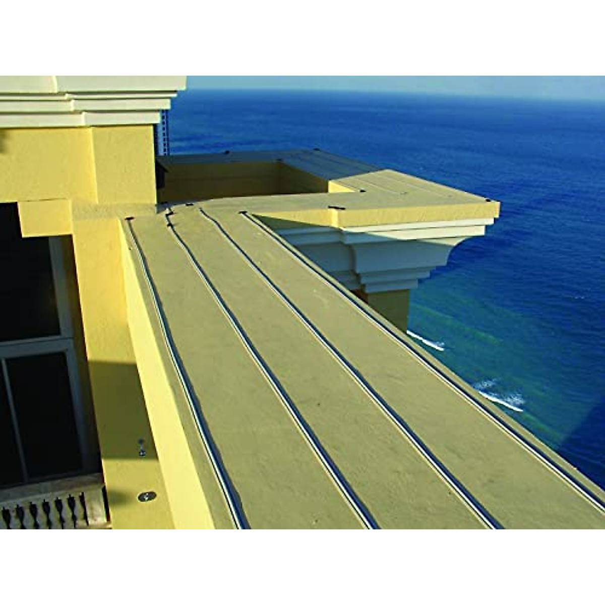 Bird Barrier Bird-Shock Flex-Track – 50ft Low Profile Electrified Track Bird Deterrent – Flexible PVC Strips with Stainless Steel Braid – Bird Repellent for Roofs, Parapets, Ledges - Sign Red