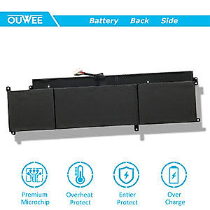 OUWEE P63NY Laptop Battery Compatible with Dell Latitude 13 7370 E7370 Series Notebook N3KPR XCNR3 0XCNR3 WY7CG G7X14 0G7X14 7.6V 43Wh 5381mAh 4-Cell