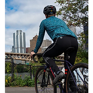 AERO|TECH|DESIGNS | Men's Windstop Padded Cycling Tights | Black | Large