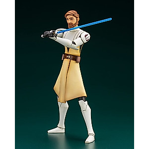 Kotobukiya Star Wars: The Clone Wars: OBI Wan Kenobi ArtFX+ Statue, Multicolor