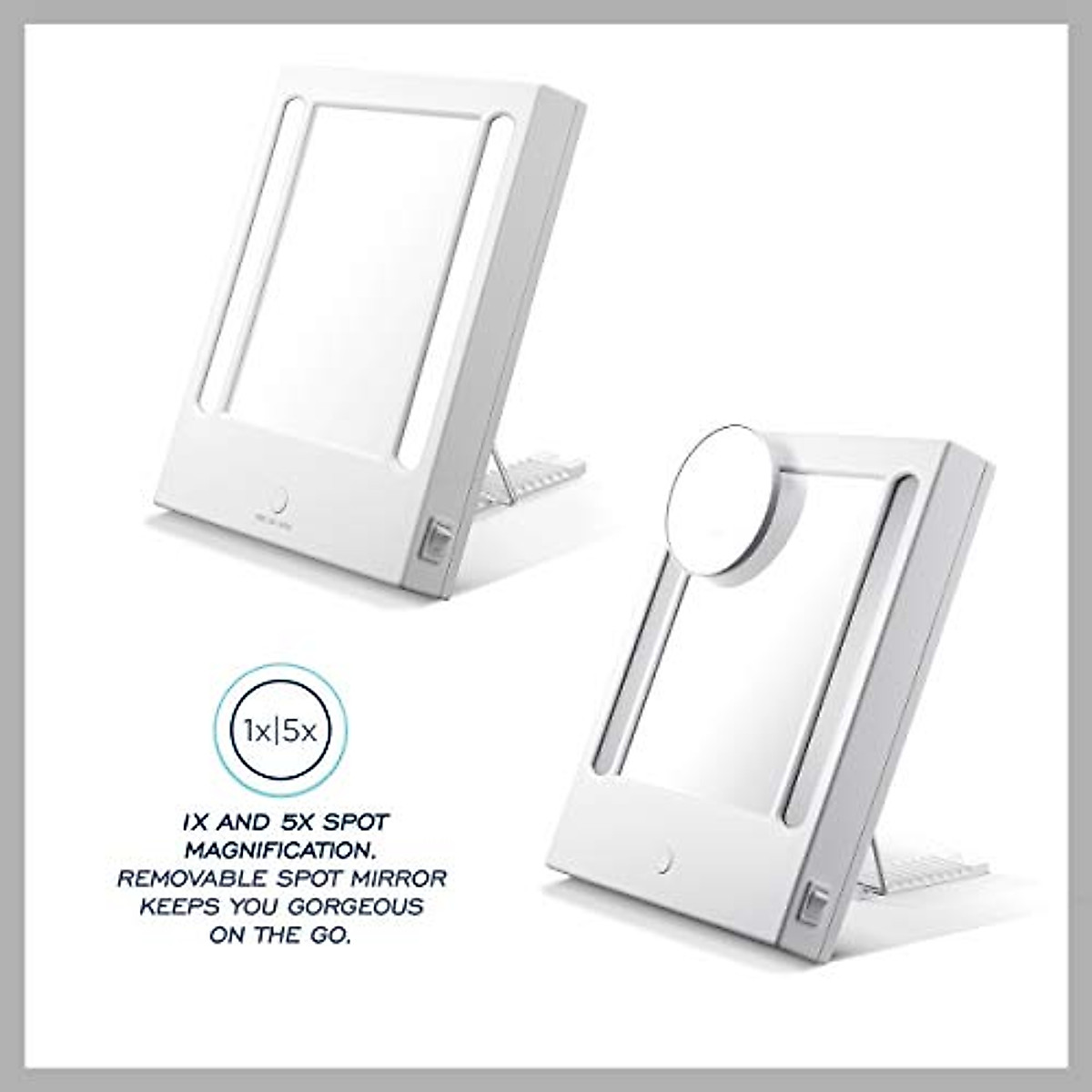 Conair Reflections LED Lighted Vanity Makeup Mirror with 5X Spot Magnification