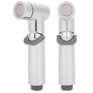 G1/2 Thread Plated ABS Stainless Steel Bidet Toilet Sprayer Head Handheld Bidet Sprayer Cloth Bathroom Diaper Sprayer for Kitchen and Toilet Cleaning