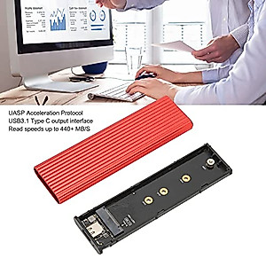 M.2 SSD Enclosure, SSD Enclosure Large Capacity Type C Interface NGFF Protocol for Office for Home