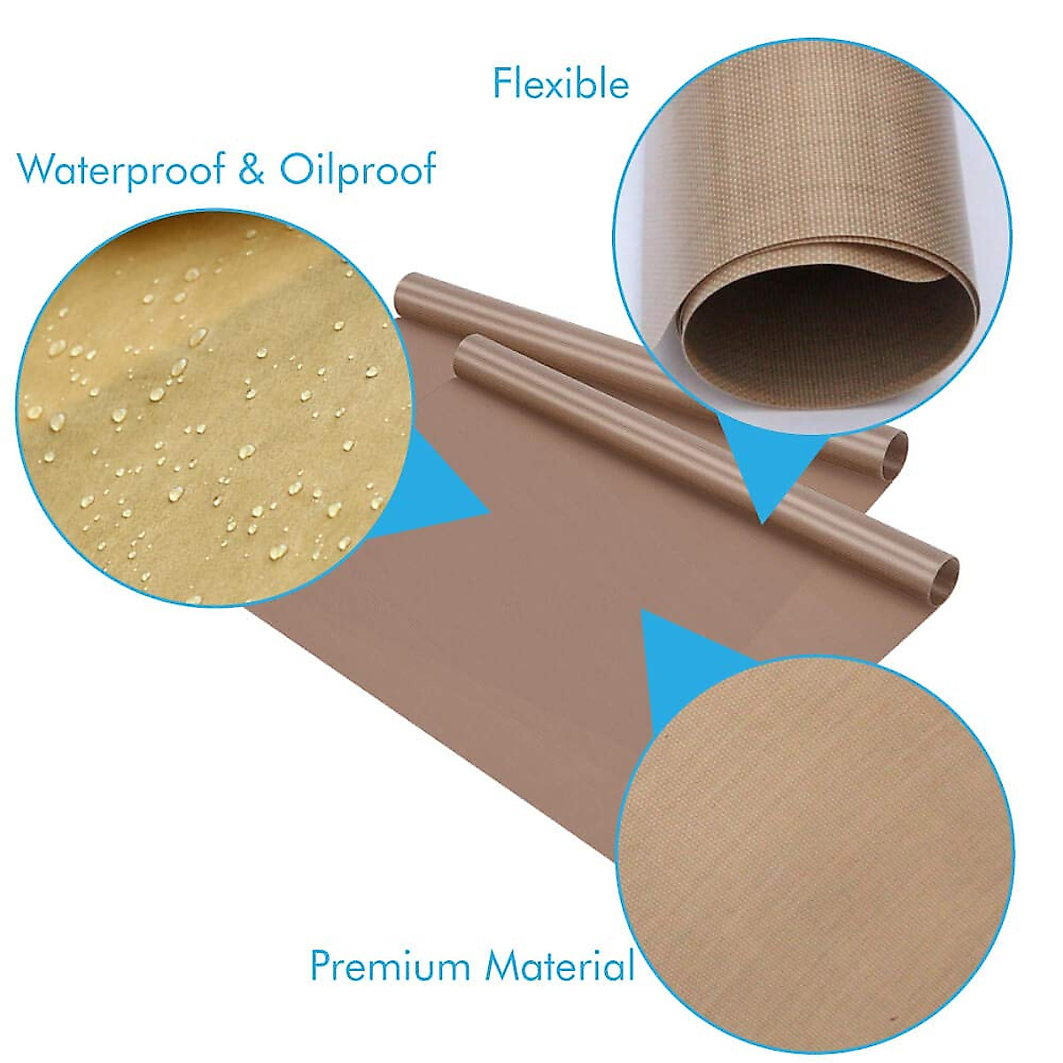 Selizo 10 Pack Teflon Sheet for Heat Press Transfer Sheet Non Stick 12''x16'' Heat Press Transfer Paper Heat Resistant Craft Mat