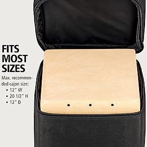 Meinl Percussion Cajon Box Drum Backpack Bag — Standard Size — Heavy-Duty Fabric and Adjustable Shoulder Straps (MSTCJB-BP)