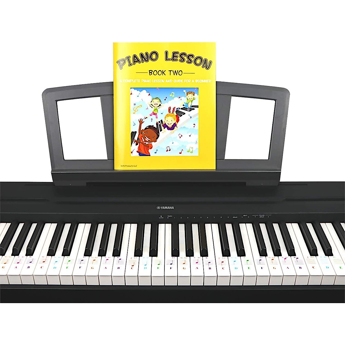 Piano Lessons Book 2: A Complete guide for Kids and Beginners; Color Coded Staff Notes; Designed and Printed in USA