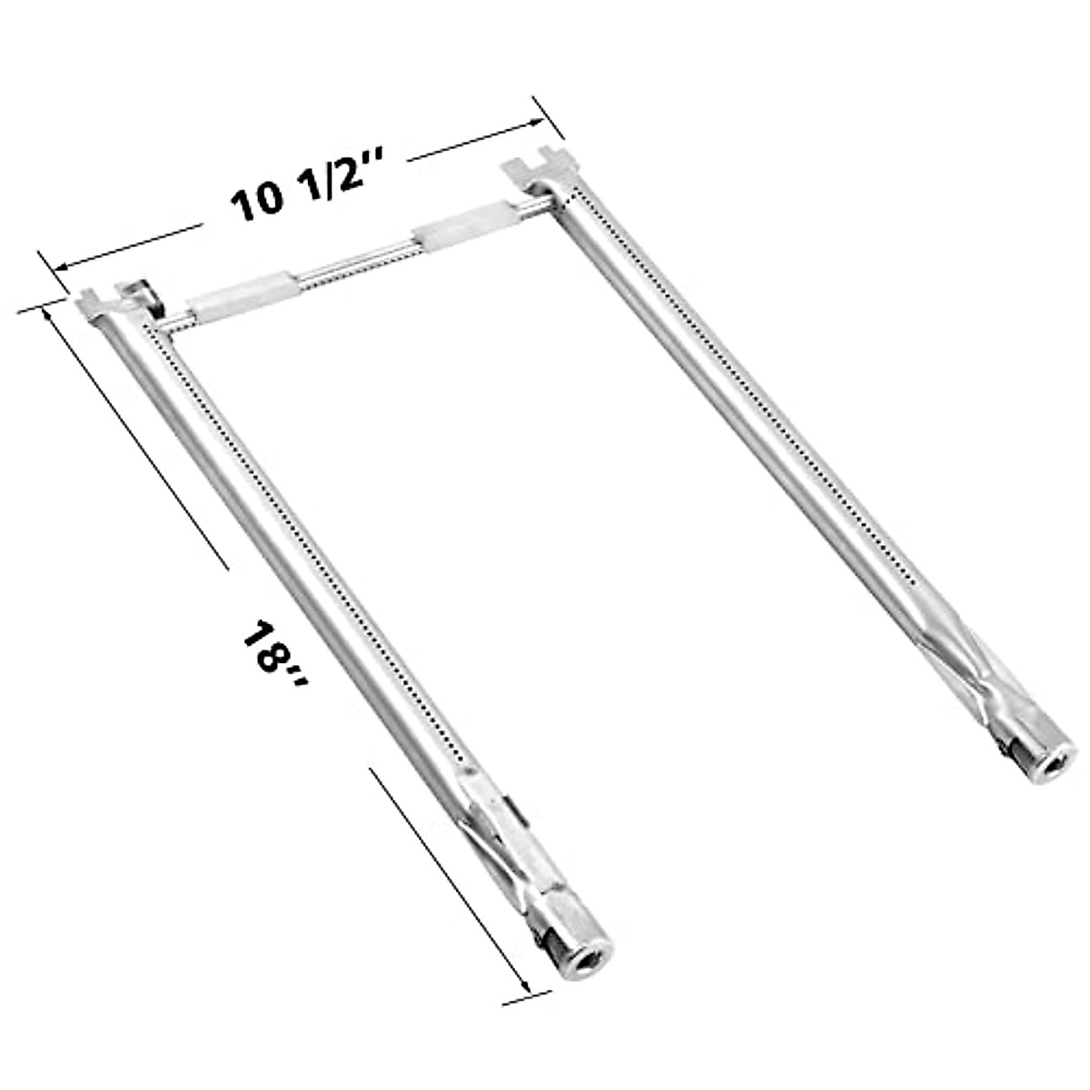 SHINESTAR Grill Burner Replacement for Weber Spirit & Spirit II 200 Series, Spirit E/S-210 (Front-Mounted Control), Durable Stainless Steel, 18-Inch Long, Part # 69785