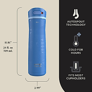 Contigo X Ally Love Ashland Chill 2.0, AutoSpout Lid, 24oz, Stellar Jay Cowhide Couture