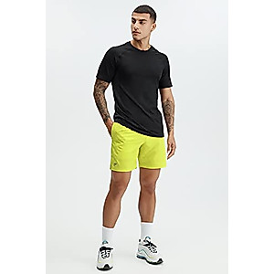 Fabletics Men's The Fundamental Short, Workout, Running, Training, Gym, Yoga, Ultra Lightweight, Athletic, XL, Zest