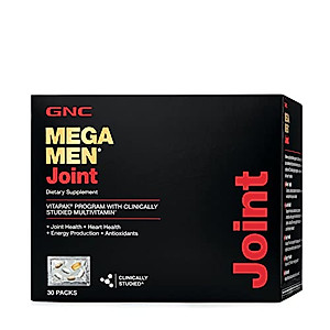 GNC Mega Men Joint Vitapak Program | Supports Joint Health, Heart Health, Energy Production, and Antioxidants | 30 Packs