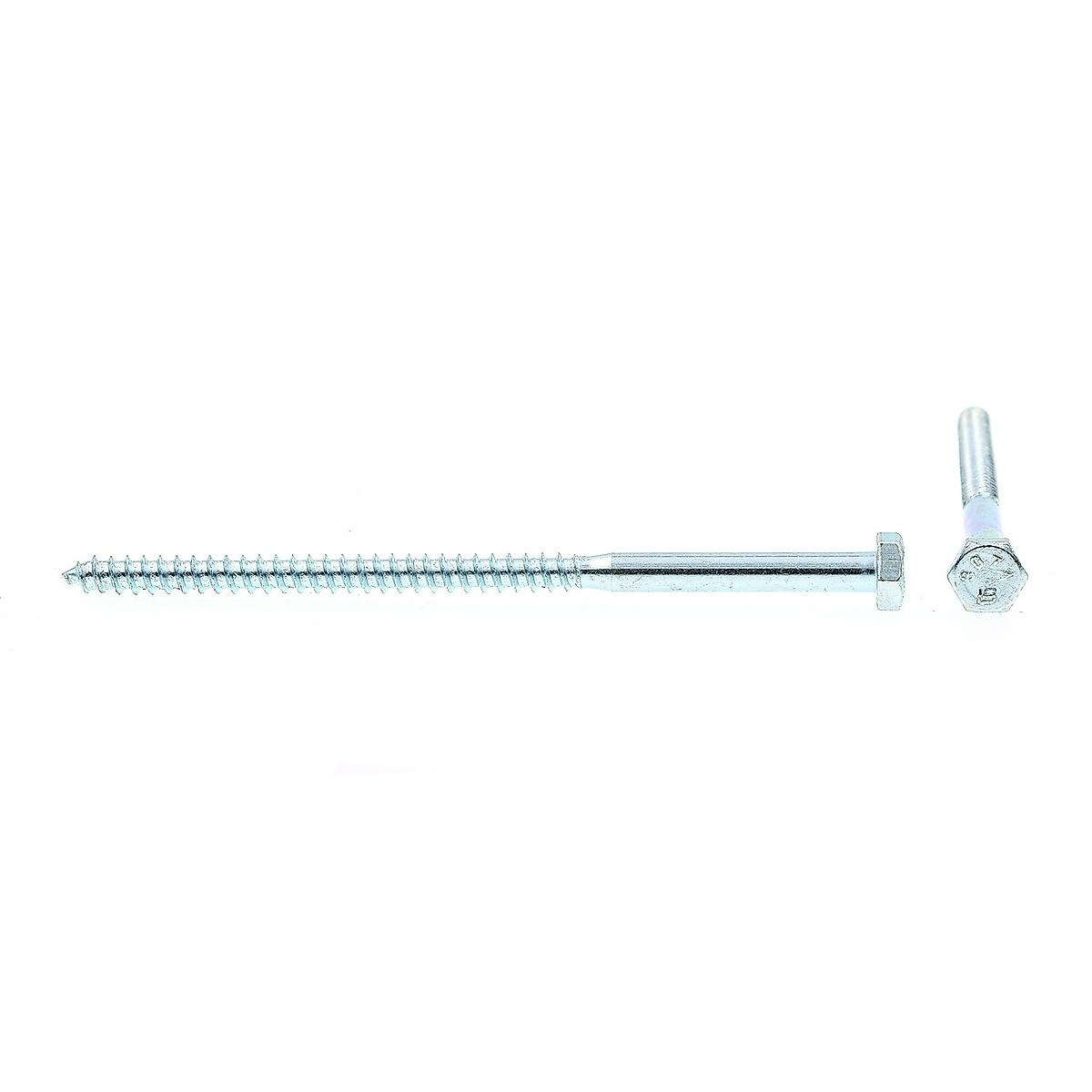 Prime-Line 9055346 Hex Lag Screws, 1/4 In. X 5 In., A307 Grade A Zinc Plated Steel (100 Pack)