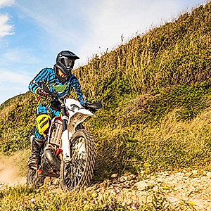 AHR Full Face Dual Sport Motorcycle Helmet Dirt Bike Off Road ATV Motocross Lightweight Helmet DOT Approved H-VEN35 (X-Large,Matte Black)