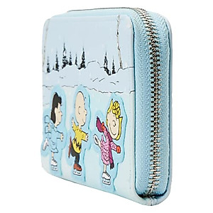 Loungefly Peanuts Charlie Brown Ice Skating Zip Around Wallet