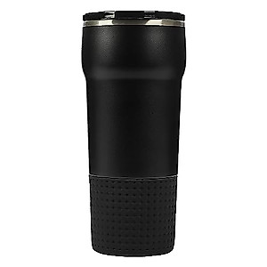 Pelican Hydration Pelican Cascade™ 22 oz Vacuum Insulated Tumbler - Recycled Stainless Steel Double Wall Travel with Dual Lid, Powder Coated Insulated Coffee Mug For Hot Cold Drinks, Jet Black