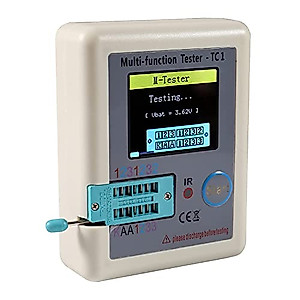 MELIFE Transistor Meter LCR-TC1 Multi-Function Tester 1.8" Full Color Display Transistor Meter Capacitor Resistor Transistor LCR ESR NPN PNP MOSFET.
