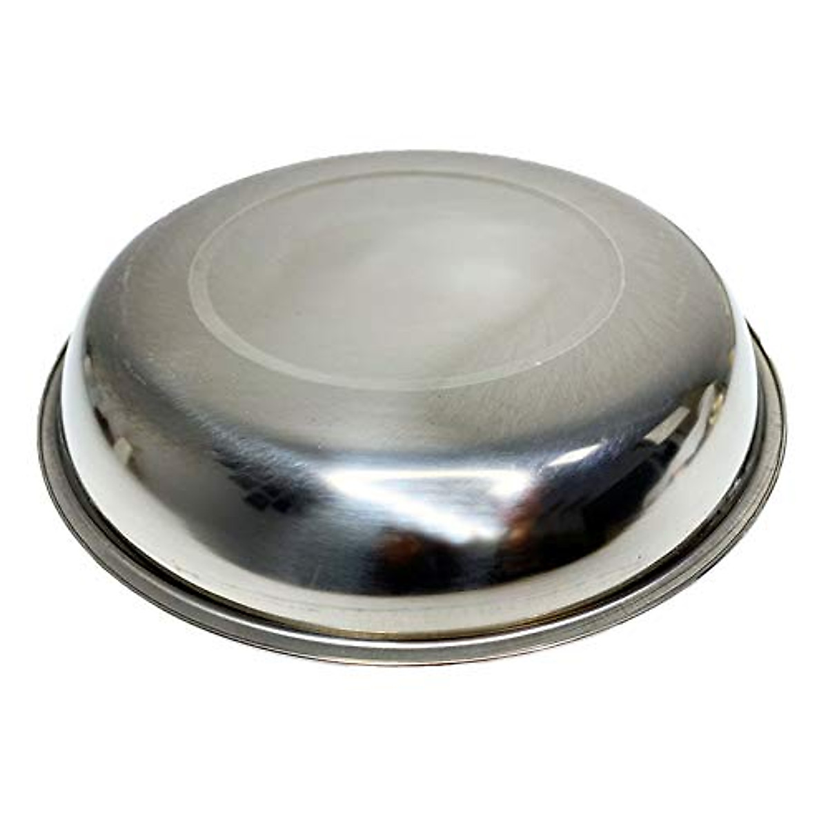 kathson Stainless Steel Whisker Relief Cat Bowl, 4 pcs Shallow and Wide Bowls, Pet Cat & Dog Feeding Large Dishes Fits with Elevated Stands Pet Bowl Stand (7.00 Inch Dia.)