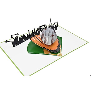 Teabug Cards Sports Themed Pop-Up Cards (baseball)