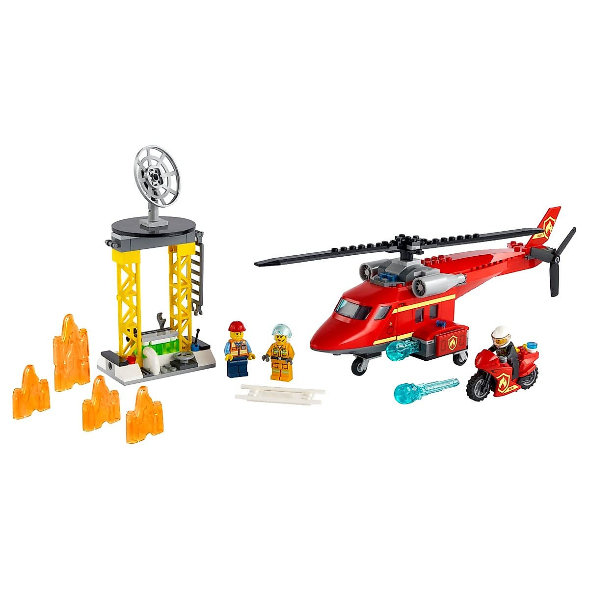 LEGO City Fire Rescue Helicopter 60281 Building Kit; Firefighter Toy and Fun Playset for Kids, New 2021 (212 Pieces)