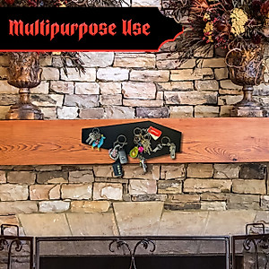 Magnetic Knife Holder - Kitchen Knife Stand for Wall & Spooky Kitchen Decor - Coffin Shaped Knife Dock - Underground Whispers Gothic Decor & Home Accessories