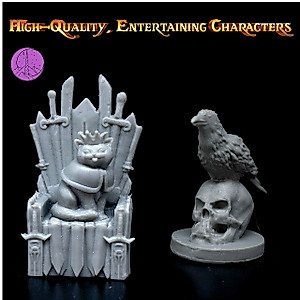 Wildspire 26 Animal Minis for DND Miniatures 28mm Unpainted Dungeons and Dragons Miniatures I for D&D Miniatures & DND Minis Fantasy RPG | for DND Figures & Tabletop Miniatures | Campaign Setting