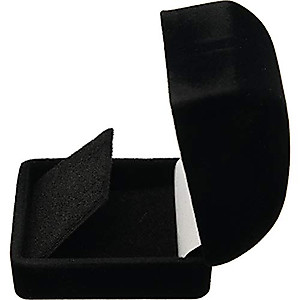 Earring Gift Box Black Velvet Flocked Jewelry Display