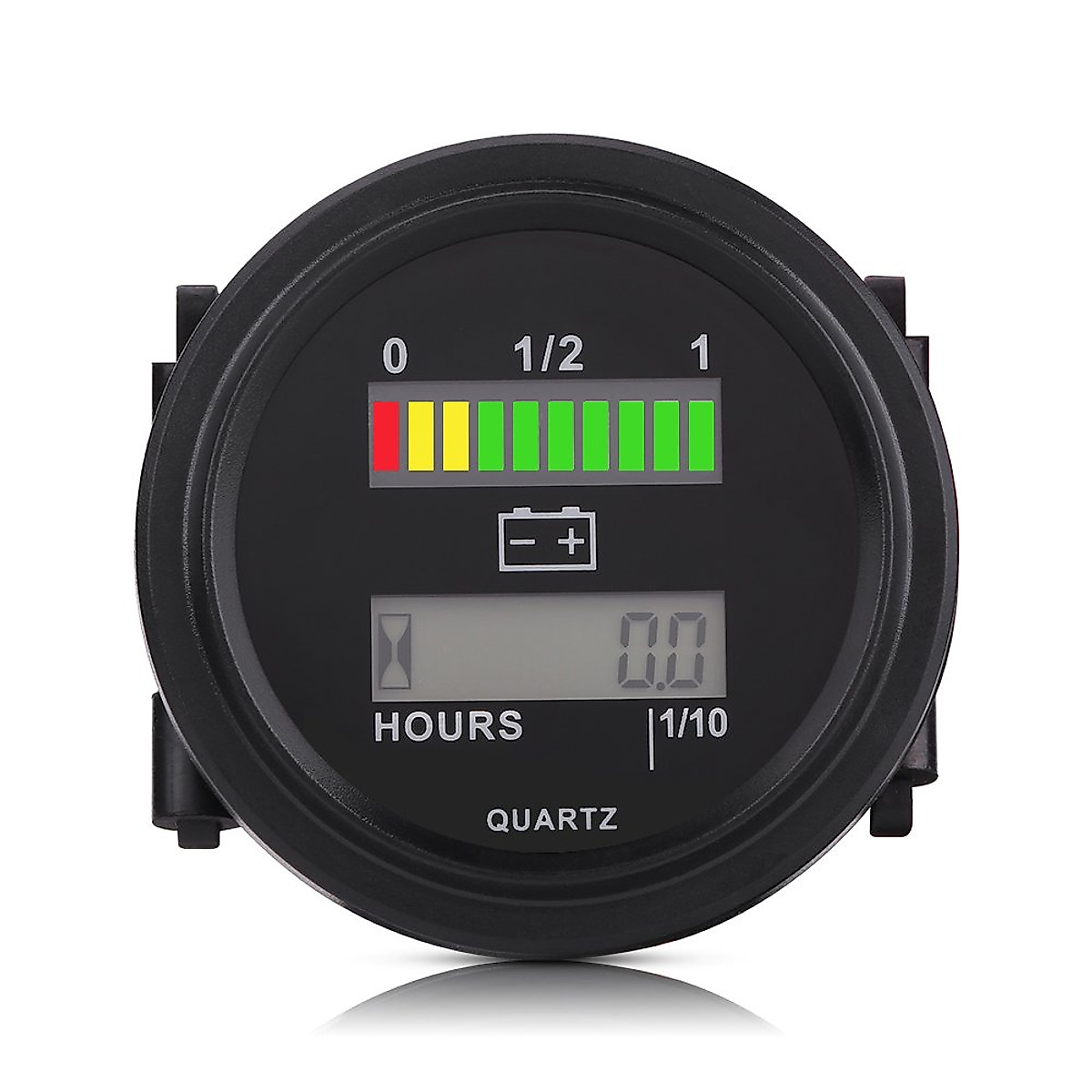 KIMISS 12V/24V/36V/48V/72V LED Digital Battery Indicator Gauge with Hour Meter for Golf Cart + Battery Meter Battery Indicator Battery Gauge LED Battery Indicator Battery Indicator H