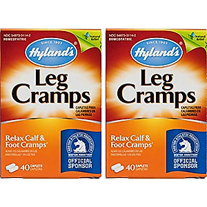 Hyland's Leg Cramps, 40 Caplets by Hylands (Pack of 2)