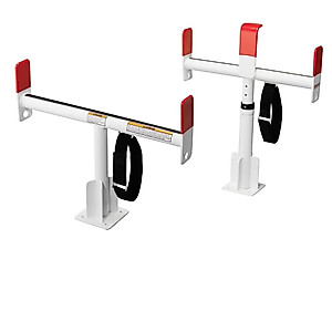 Weather Guard Service Body Rack, White, Alum, 24-1/2 in, Regular