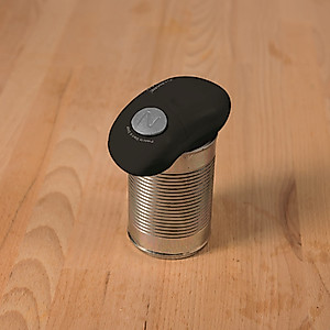 Culinare C50650 One Touch Electronic Tin Opener, Blackm, Plastic/Stainless Steel, Automatic Can Opener, Battery Operated/Hands-Free Use/Magnetic Lid Removal/Soft-Grip, Batteries Not Included, 12.5 cm