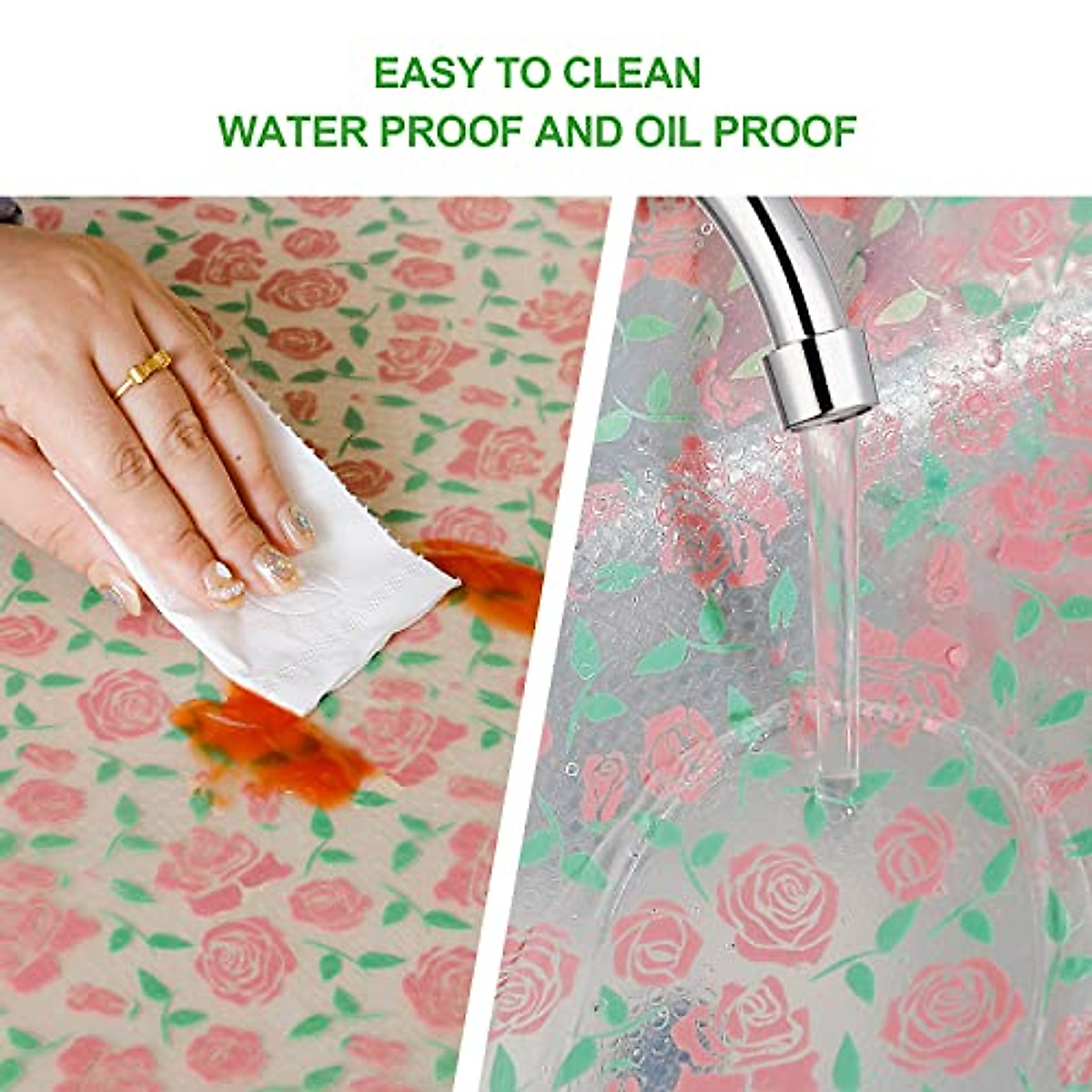 INNOLITES Shelf Liner, Non-Slip Shelf Liners for Kitchen Cabinets, Waterproof Non-Adhesive Kitchen Drawer Liner, Durable EVA Cabinet Liners for Shelves, Refrigerator, Cupboard, Storage