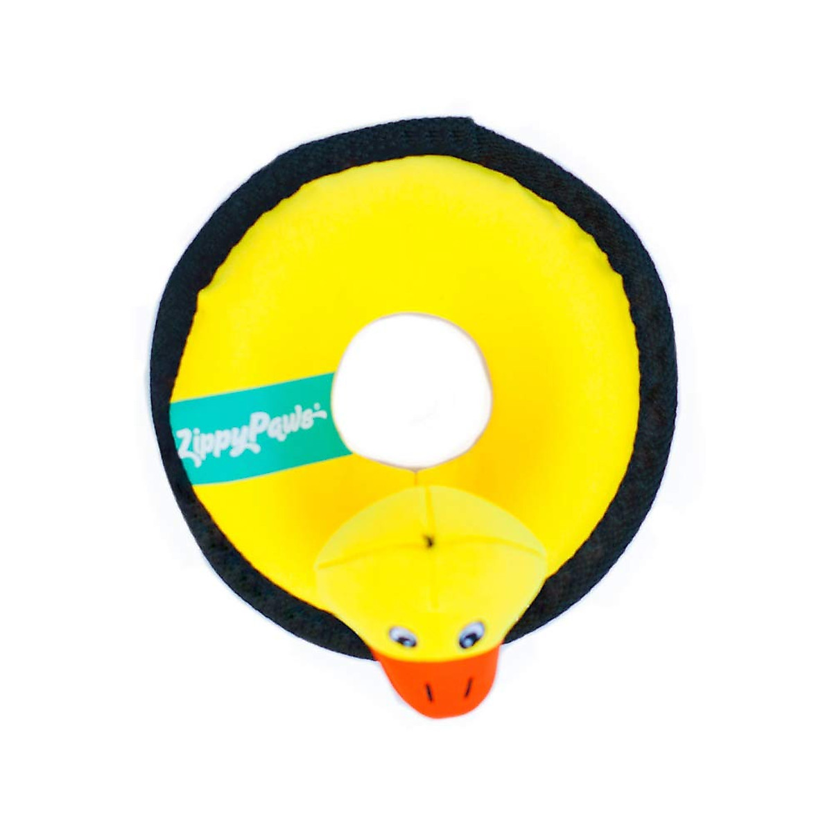 ZippyPaws - Floaterz, Outdoor Floating Squeaker Dog Toy - Duck, Yellow