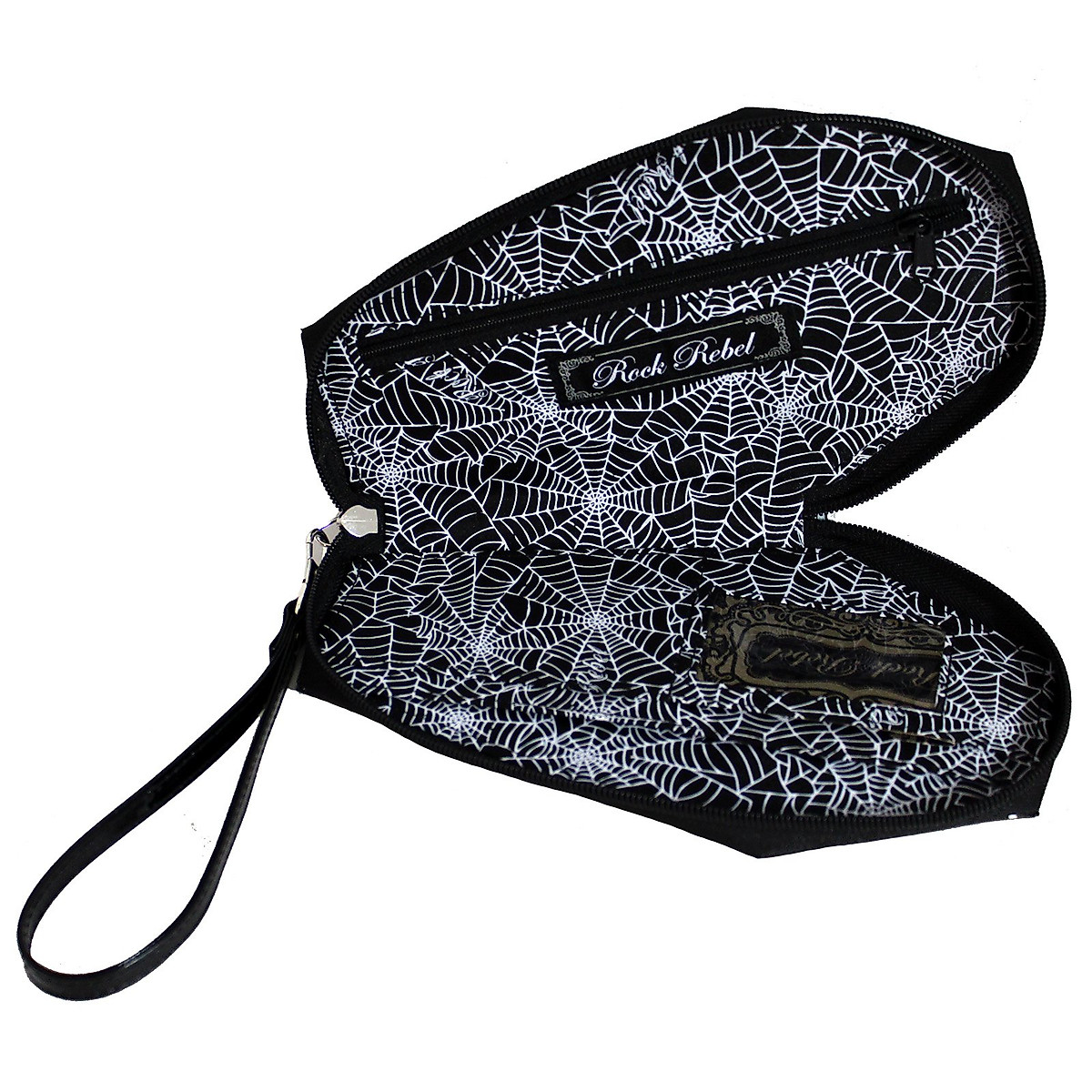 Rock Rebel Universal Monsters We belong Dead Glitter Coffin Wallet with Bride of Frankenstein and Monster