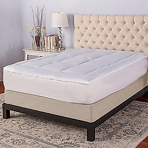 BioPEDIC Memory Cloud Gel Infused Memoryfoam & Fiber Topper, Full, White