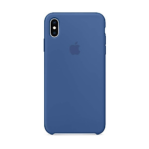 Apple iPhone XS Max Silicone Slim Fit Case - Delft Blue, 6.46 Inches