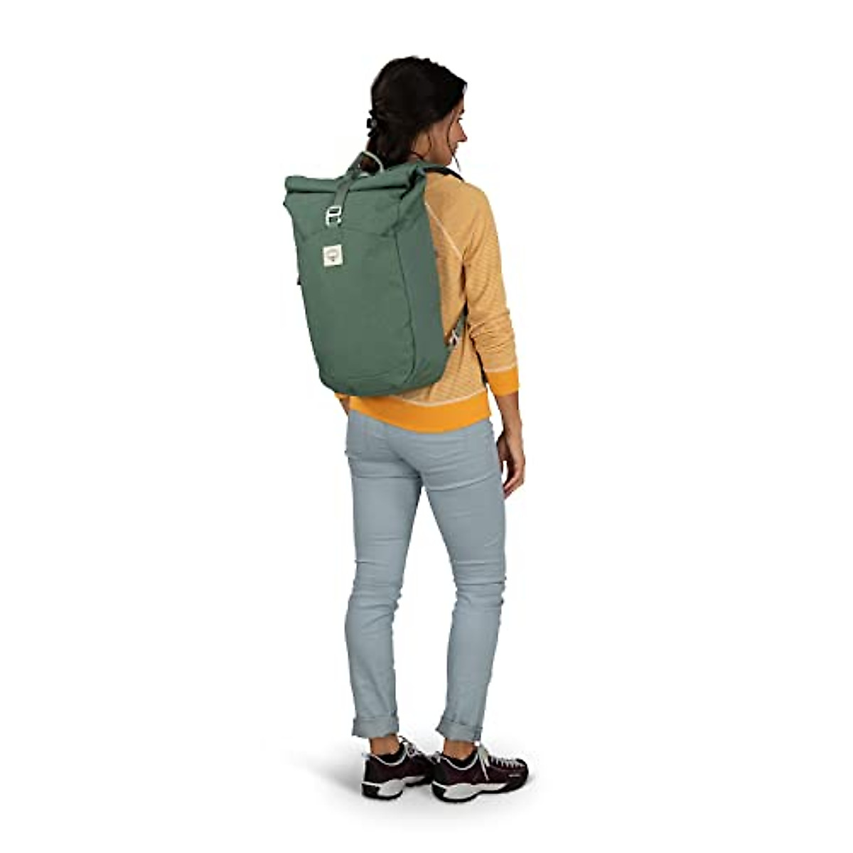Osprey Arcane Roll Top Commuter Backpack, Pine Leaf Green