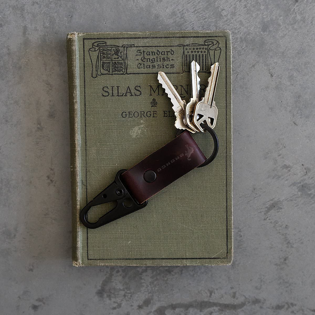 Ford Bronco Belt Clip Leather Keychain Ring Tag