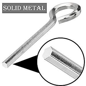 PAGOW 10 Pack 5/32" Standard Hex Dogging Key with Full Loop, Allen Wrench Door Key for Christmas Festival Party Decoration Hurricane Protection Push Bar Panic Exit Devices(0.84" x 2.78")