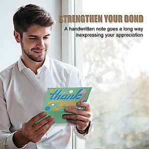 WEIZHEN Blank Cards,24-Pack Thank You Cards Set - Assorted in 6 Styles with Rustic Envelope- Perfect for Handwritten Messages,4x6 inch