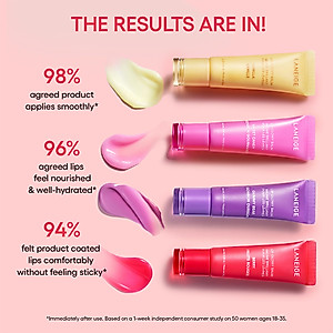 LANEIGE Divine Lip Duo: Lip Sleeping Mask Peppermint Intense Hydration with Vitamin C, Lip Glowy Balm Candy Cane