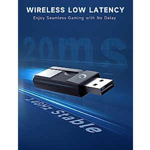 Gvyugke 2.4GHz Wireless Gaming Headsets for PS5, PS4, PC, Switch - Bluetooth 5.3 Gaming Headphones with Noise Canceling Mic, 7.1 Surround Sound, 70H Battery, Gaming Lighting - White