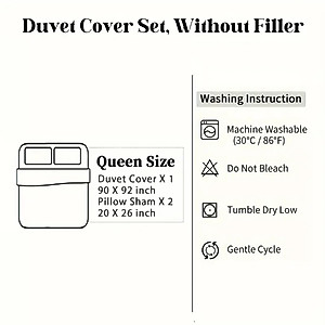 ATLINIA Bedding Duvet Cover Set Linen - 55% Linen 45% Cotton Blend Washed Bed Sets Farmhouse Comforter Cover Set (1 Duvet Cover and 2 Pillow Shams) Queen Size Soft Breathable Bedding, Mauve