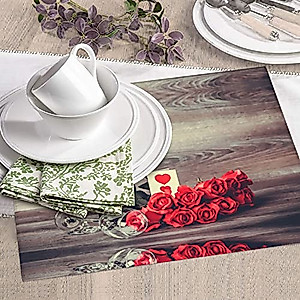 Red Wine Rose Printed Drying Mat For Kitchen Ultra Absorbent Microfiber Dishes Drainer Mats Non-Slip Silicone Quick Dry Pad - 18 X 16inch