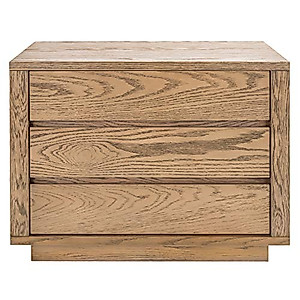 Safavieh Couture Home Collection Holt Brown 3-Drawer Nightstand