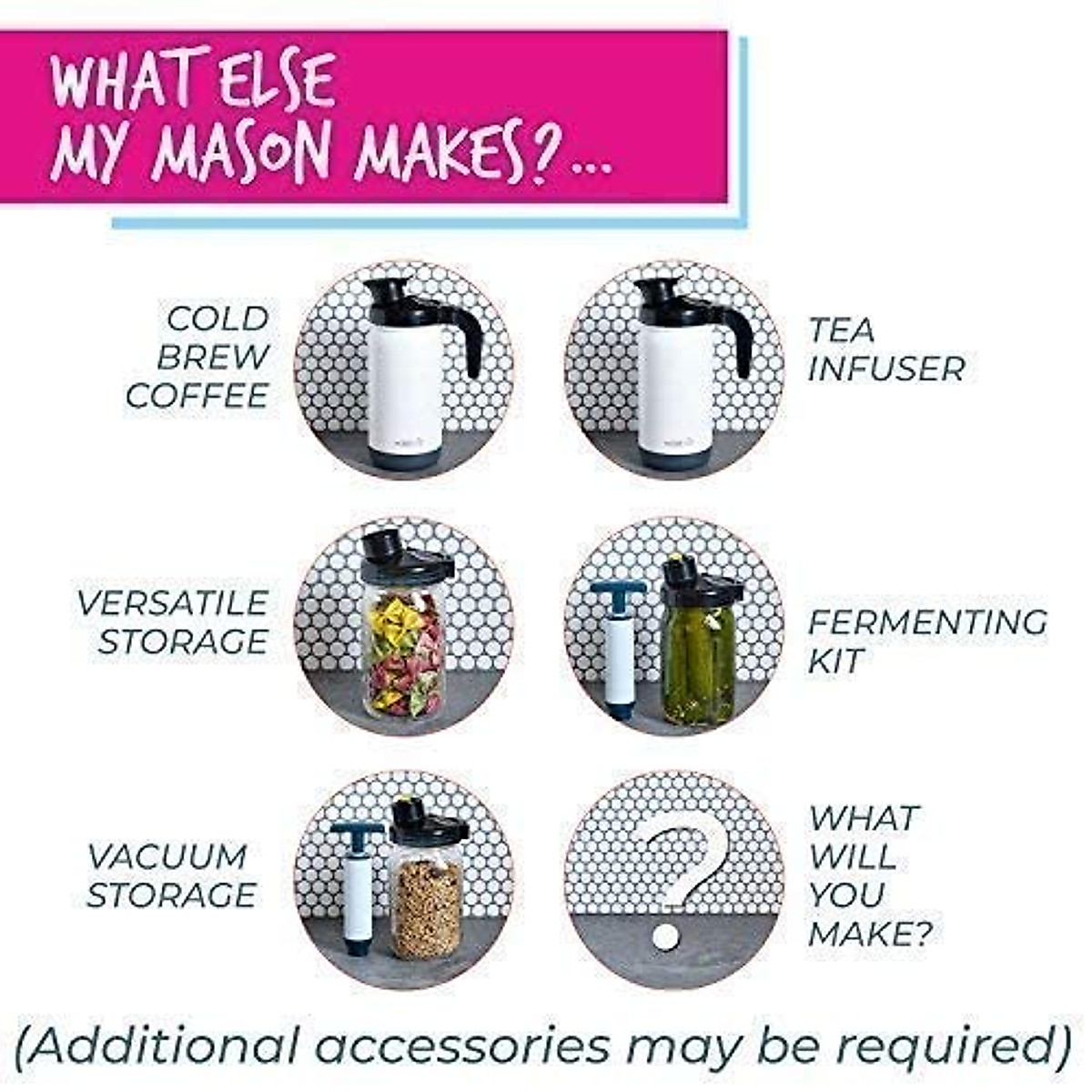 Nourished Essentials Fruit Infuser Water Bottle - with 35 oz Thermal Jar - Compatible with All Glass Wide Mouth Mason Jars - BPA Free - Infuse water, for sport, outdoor and indoor recreation