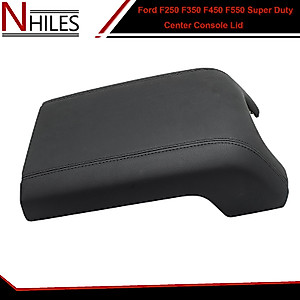 NHILES Black Center Console Lid Kit Replacement Compatible with F-250 Super Duty F-350 Super Duty F-450 Super Duty F-550 Super Duty 2011 2012 2013 2014 2015 2016 Replaces# BC3Z2806024AA