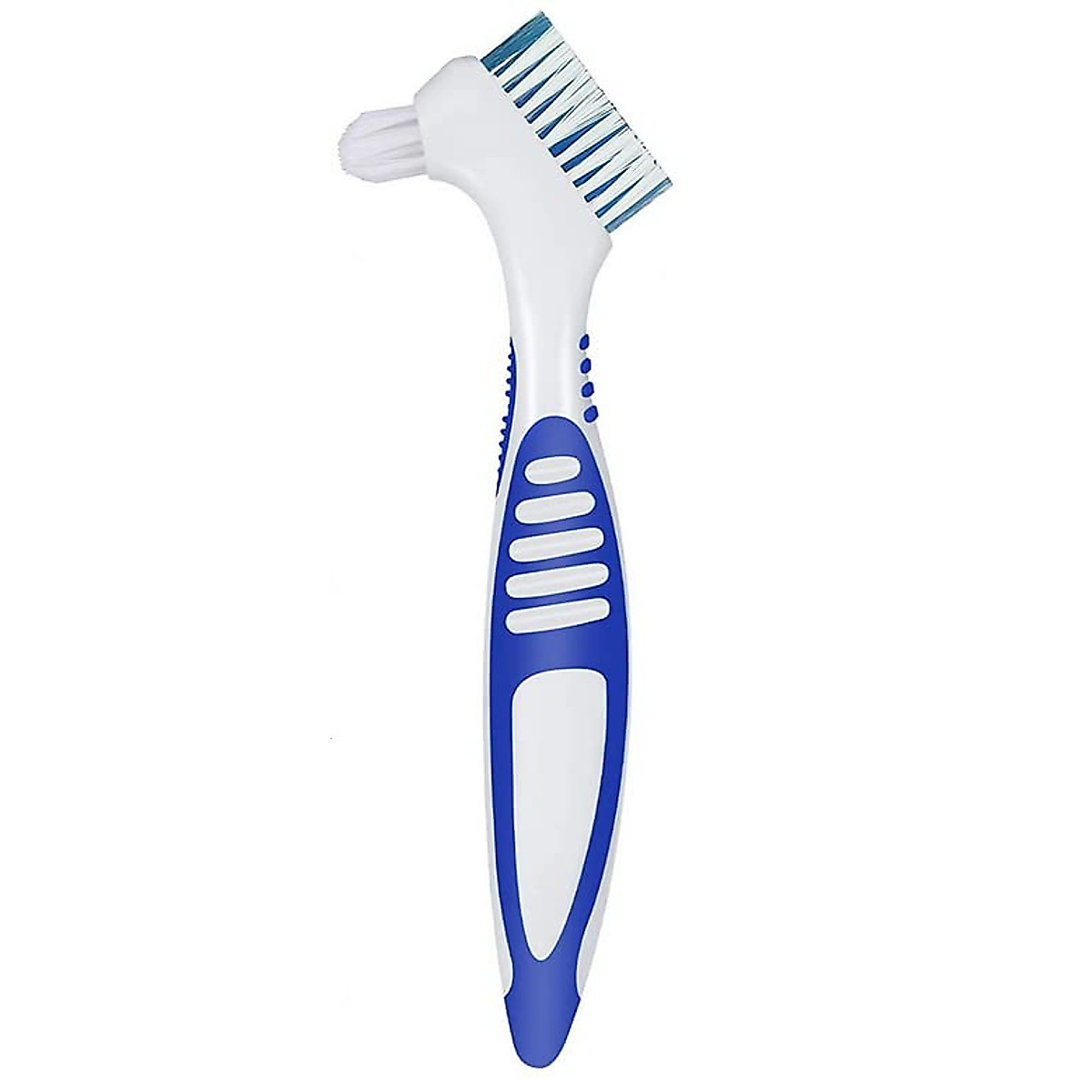 AmeriCan Goods Denture Bath Box with Denture Cleaner Brush Denture Bath Case with Rinsing Basket Tray Container (Black)