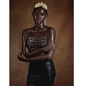 AOPRIE Hera's Light Tiaras and Crowns for Women Gold Girls Crystal Hair Accessories for Wedding Prom Bridal Birthday Party Halloween Costume Christmas Gifts Leaves Princess Tiara for Little Girls