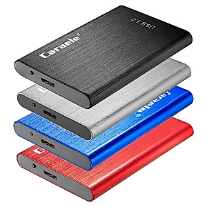 PANGQIE Portable SATA External Hard Drive HDD 2TB 1TB 500GB USB3.0 Ulra-Fast File Transfers (2TB, Black)